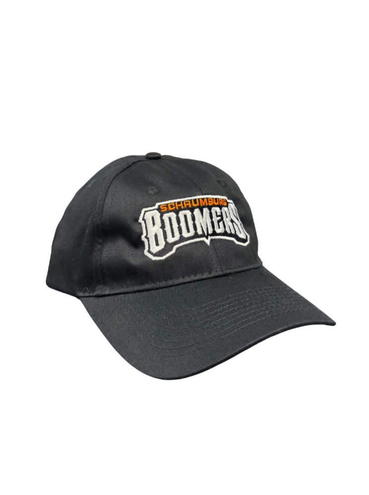 BOOMERS ADJUSTABLE BLACK HAT – Schaumburg Boomers Team Store