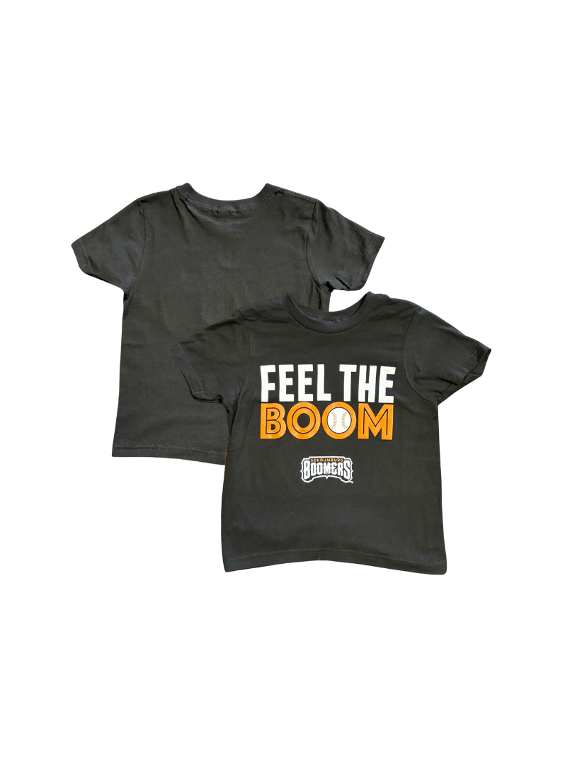BOOMERS YOUTH FEEL THE BOOM T-SHIRT – Schaumburg Boomers Team Store